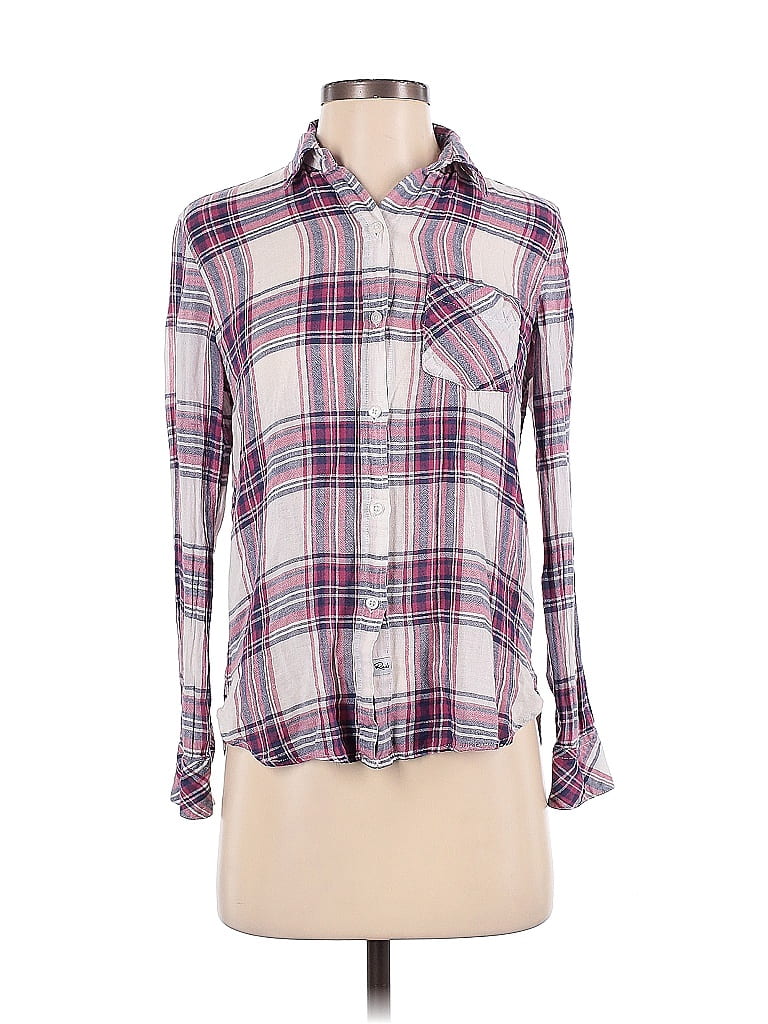 Rails Plaid Purple Long Sleeve Button-Down Shirt Size XXS - 76% off | ThredUp