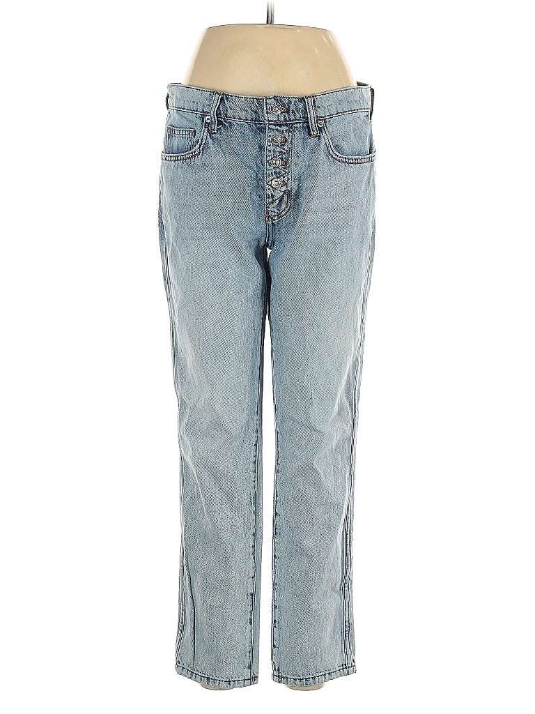 Current/Elliott 100% Cotton Chevron-herringbone Blue Jeans Size 28 ...