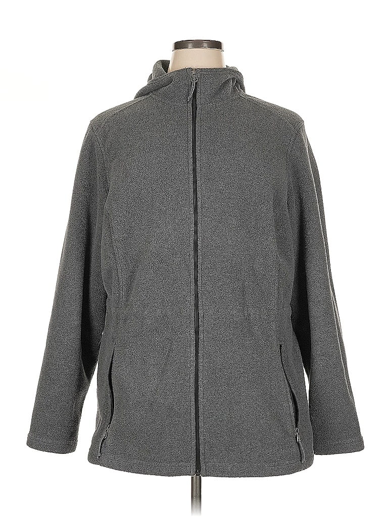 L.L.Bean 100% Polyester Gray Coat Size XL - 57% off | ThredUp
