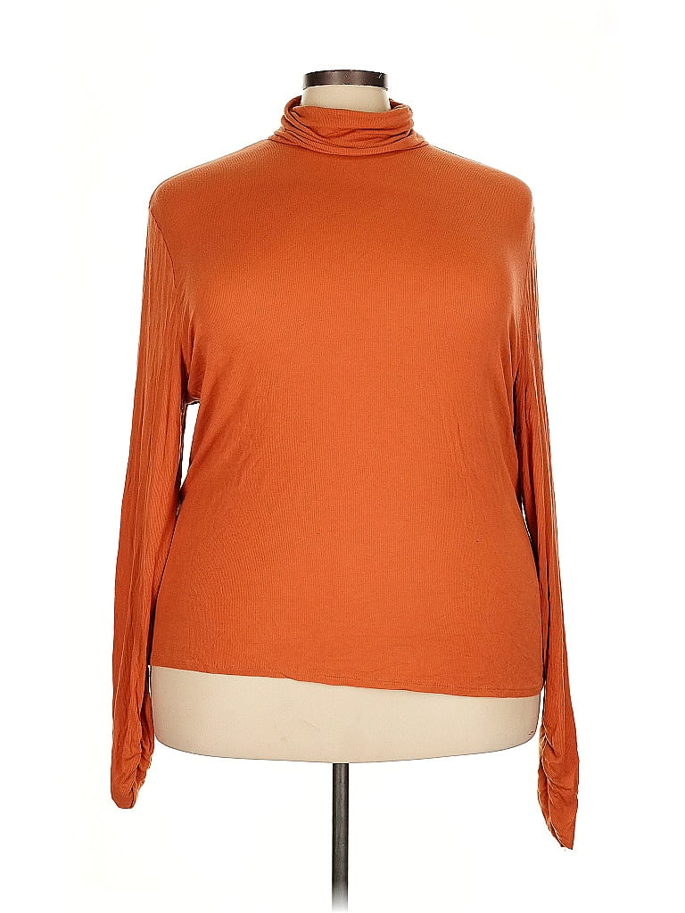 Fabletics Orange Long Sleeve Turtleneck Size 4X - 56% off | ThredUp