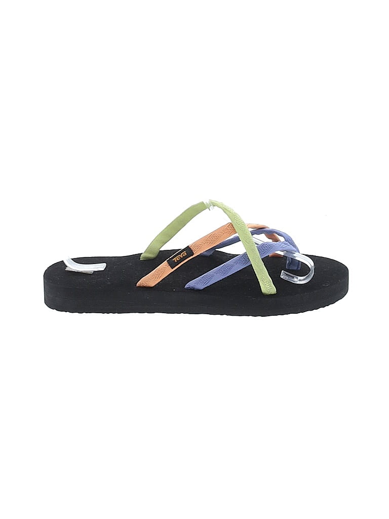 Teva Color Block Black Orange Sandals Size 9 - 62% off | ThredUp