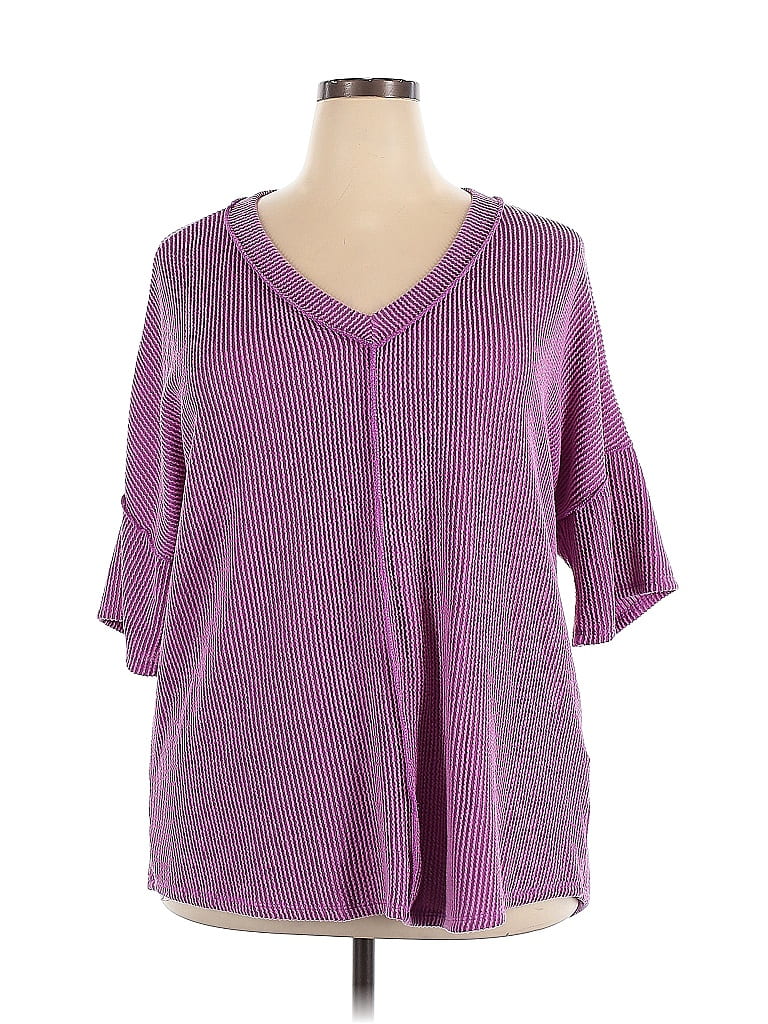 Lovely Melody Purple Pullover Sweater Size 2X - 58% off | ThredUp