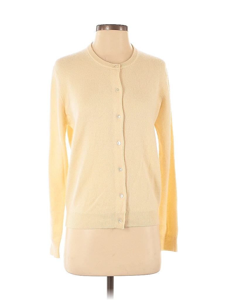 TSE 100% Cashmere Yellow Cashmere Cardigan Size S - 67% off | ThredUp