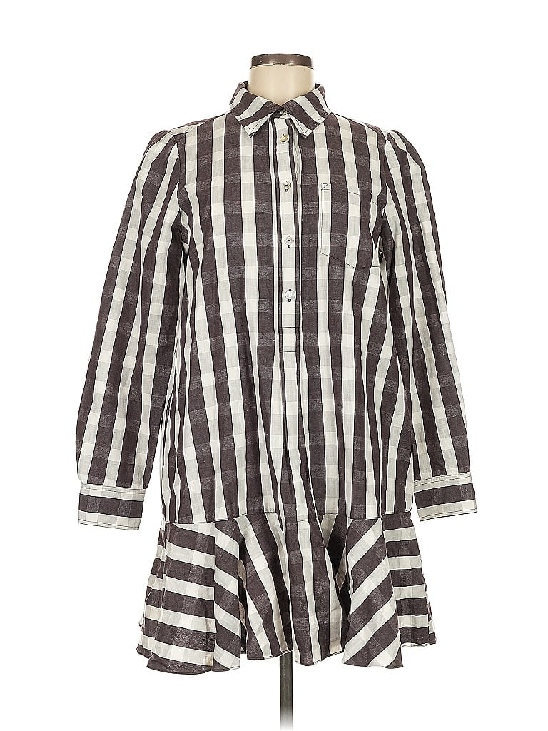 Tuckernuck Checkered-gingham Brown Casual Dress Size M - 71% off | ThredUp