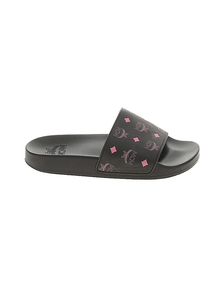 MCM Black Rubber Pool Slides Size 7 - 36% off | ThredUp