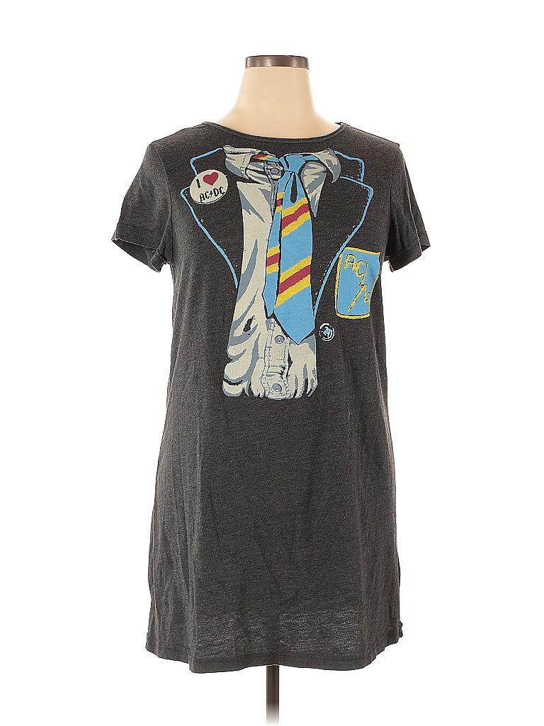 Junk Food Graphic Gray Casual Dress Size XL - 60% off | ThredUp