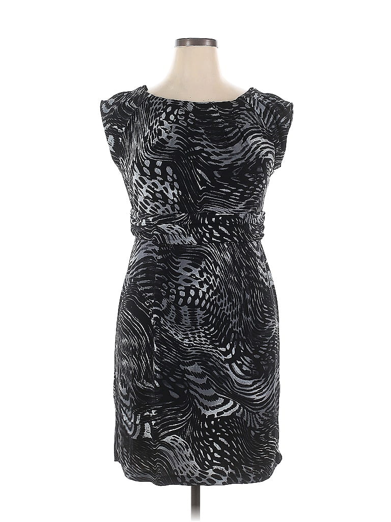 AB Studio Graphic Black Cocktail Dress Size XL - 34% off | ThredUp