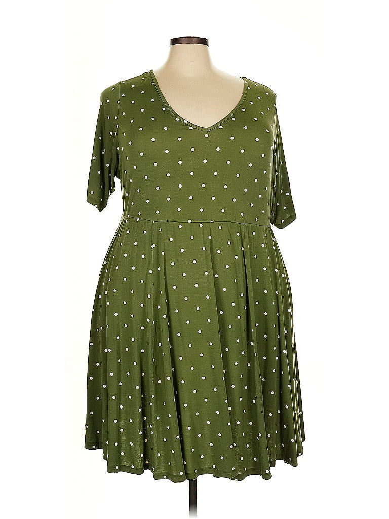 Torrid Polka Dots Green Casual Dress Size 4X - 58% off | ThredUp