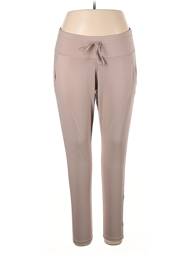 Apana Solid Tan Active Pants Size XXL - 66% off | ThredUp