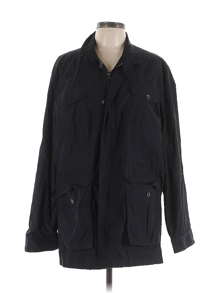Travel Smith Solid Black Jacket Size L - 60% off | ThredUp