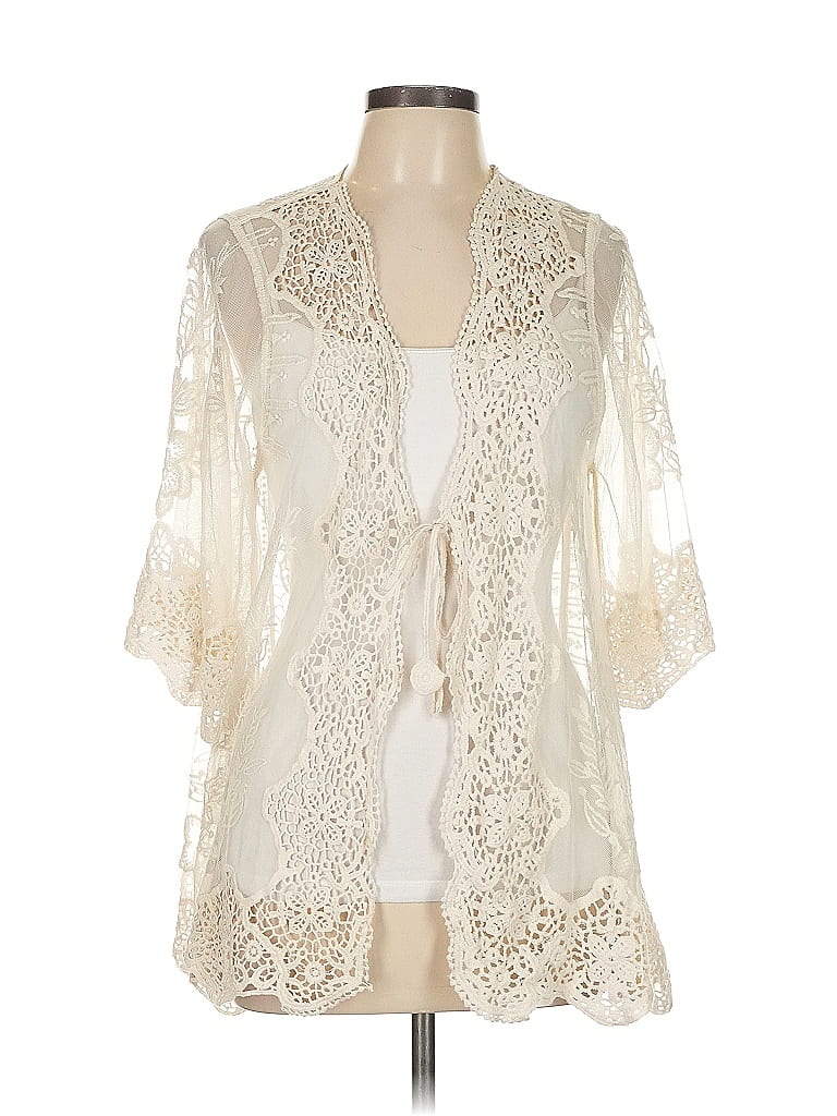 Forgotten Grace Ivory Kimono Size L - 69% off | ThredUp