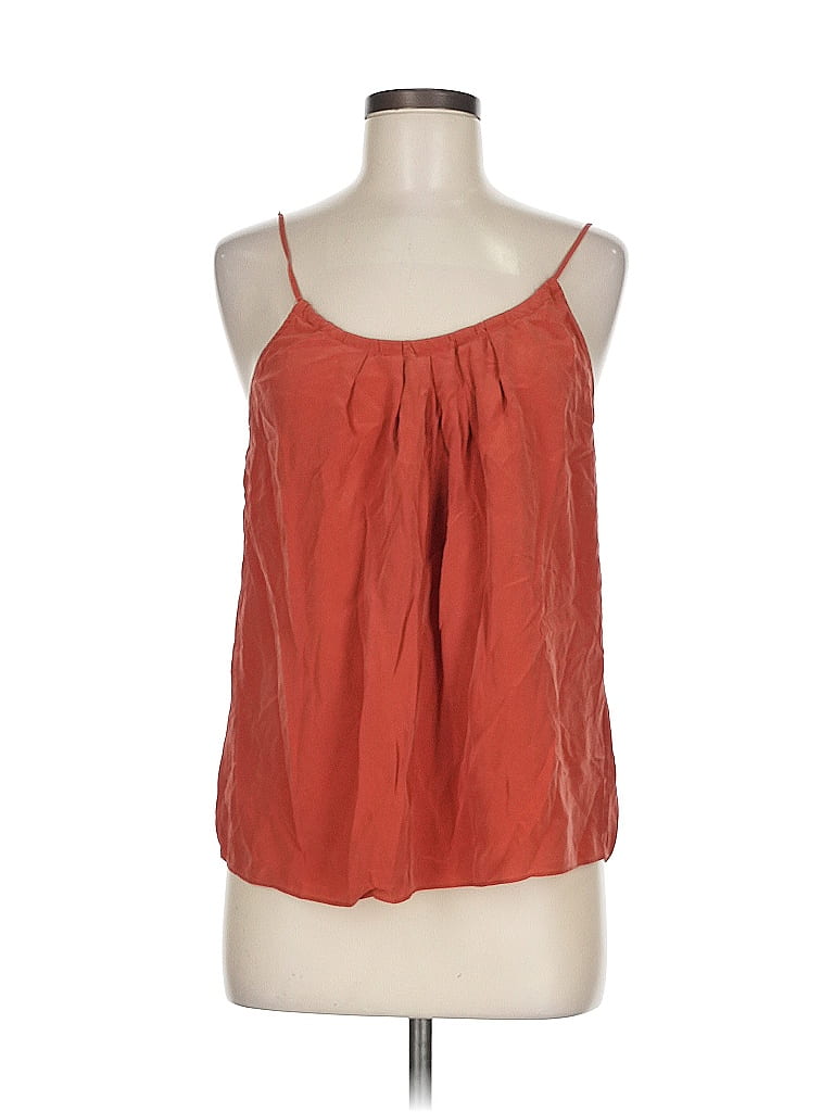 Rory Beca 100% Silk Orange Sleeveless Silk Top Size M - 80% off | ThredUp