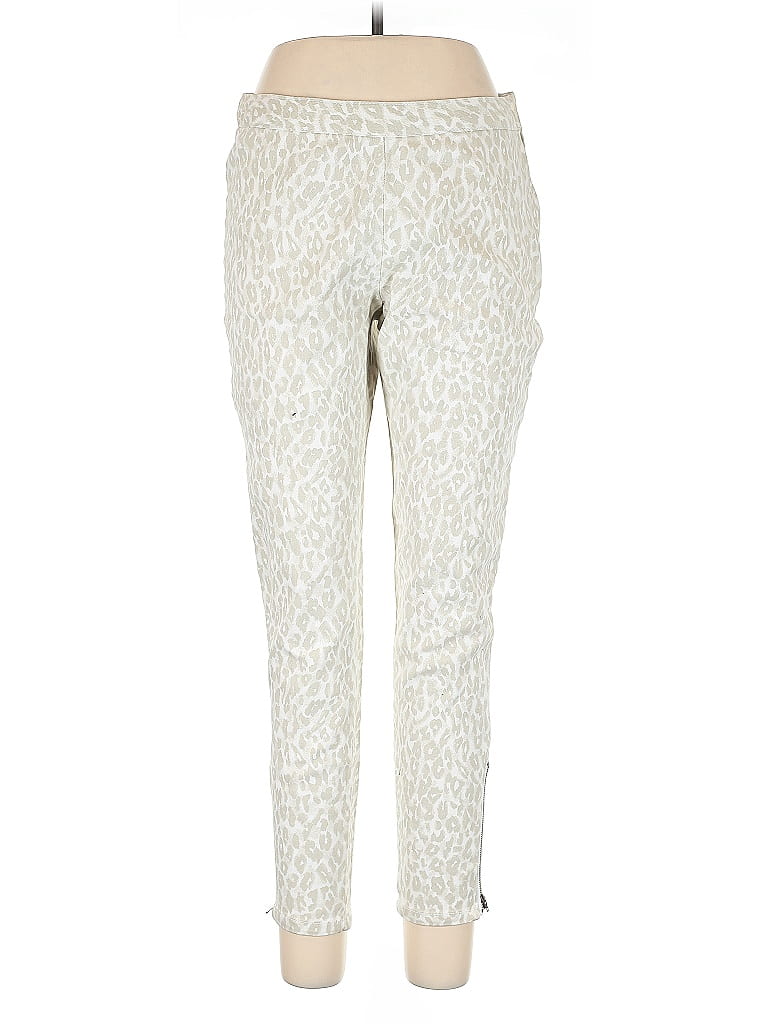 Miss Tina by Tina Knowles Animal Print Ivory Jeggings Size 12 - 26% off ...