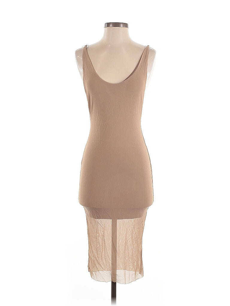 DASH Solid Tan Cocktail Dress Size S - 77% off | ThredUp