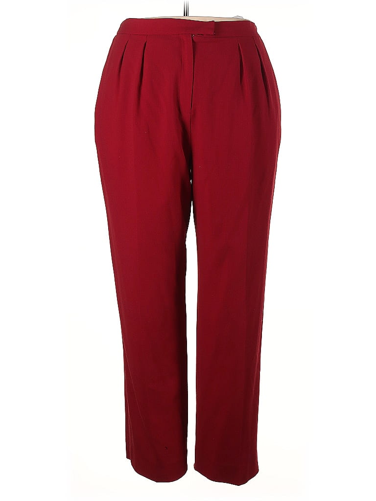Jones Wear 100% Wool Solid Red Wool Pants Size 20 - 43% off | ThredUp