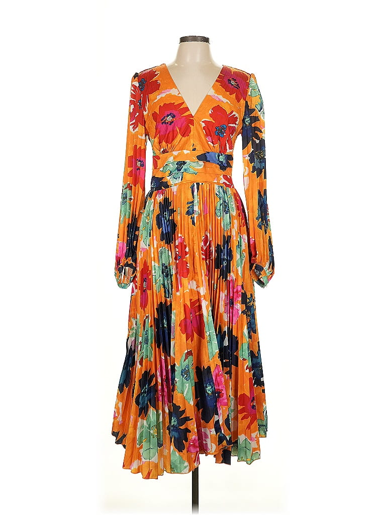 Chicwish 100% Polyester Tie-dye Orange Cocktail Dress Size L - 72% off ...
