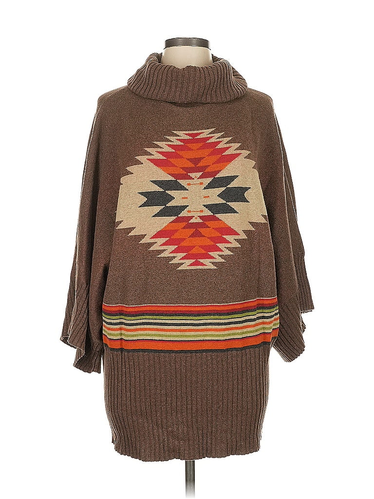 Tasha Polizzi Collection 100% Cotton Brown Poncho Size L - 70% off ...
