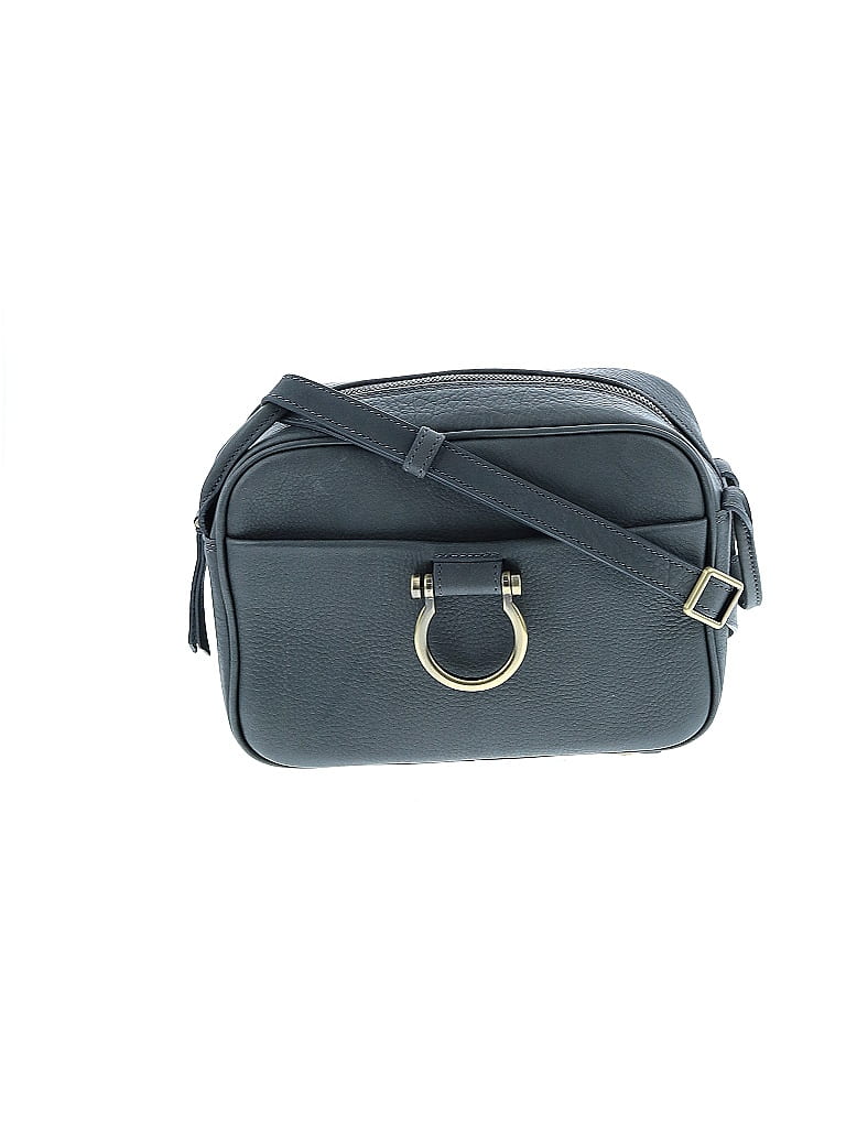 Sapahn 100% Leather Blue Gray Leather Crossbody Bag One size - 63% off ...