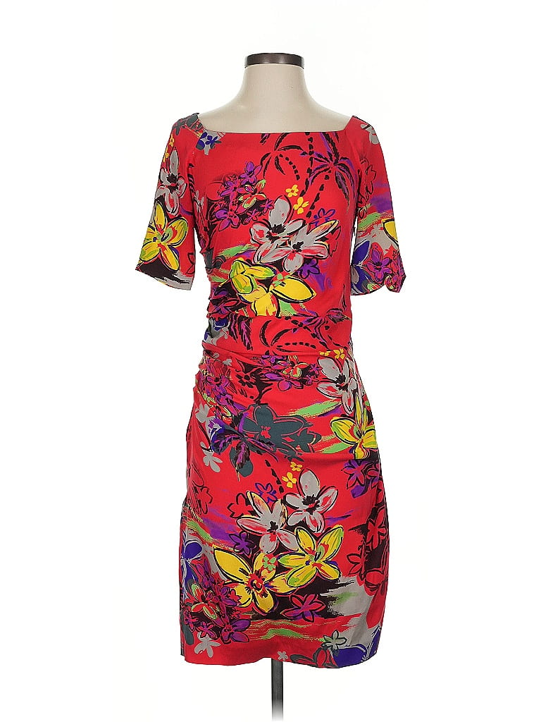 ETRO Tropical Red Cocktail Dress Size EU (IT) 44 / US 8 - 65% off | ThredUp