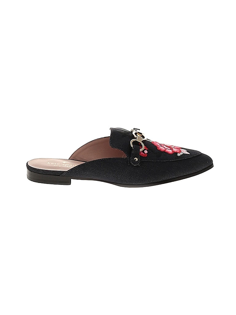 Kate Spade New York 100% Leather Black Blue Mule/Clog Size 6 - 65% off ...