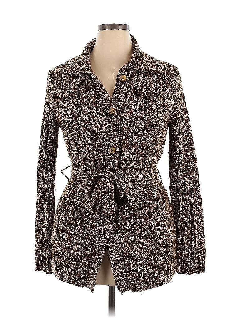 Debbie Morgan 100% Acrylic Tweed Brown Coat Size L - 43% off | ThredUp