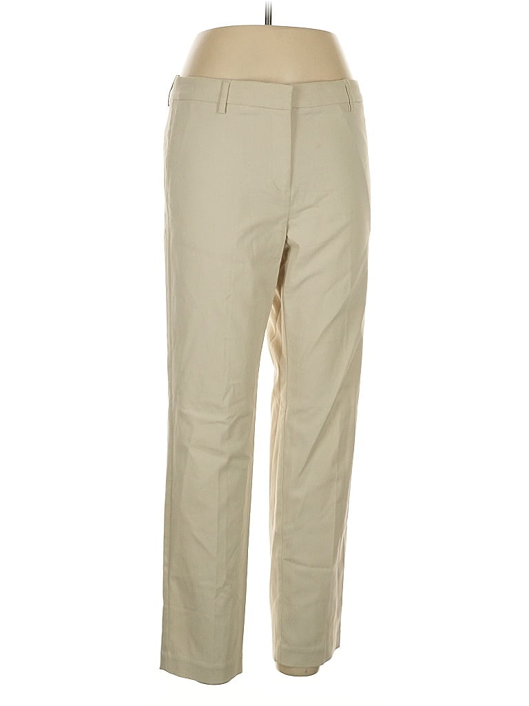 J.Jill Solid Tan Khakis Size 10 - 75% off | ThredUp
