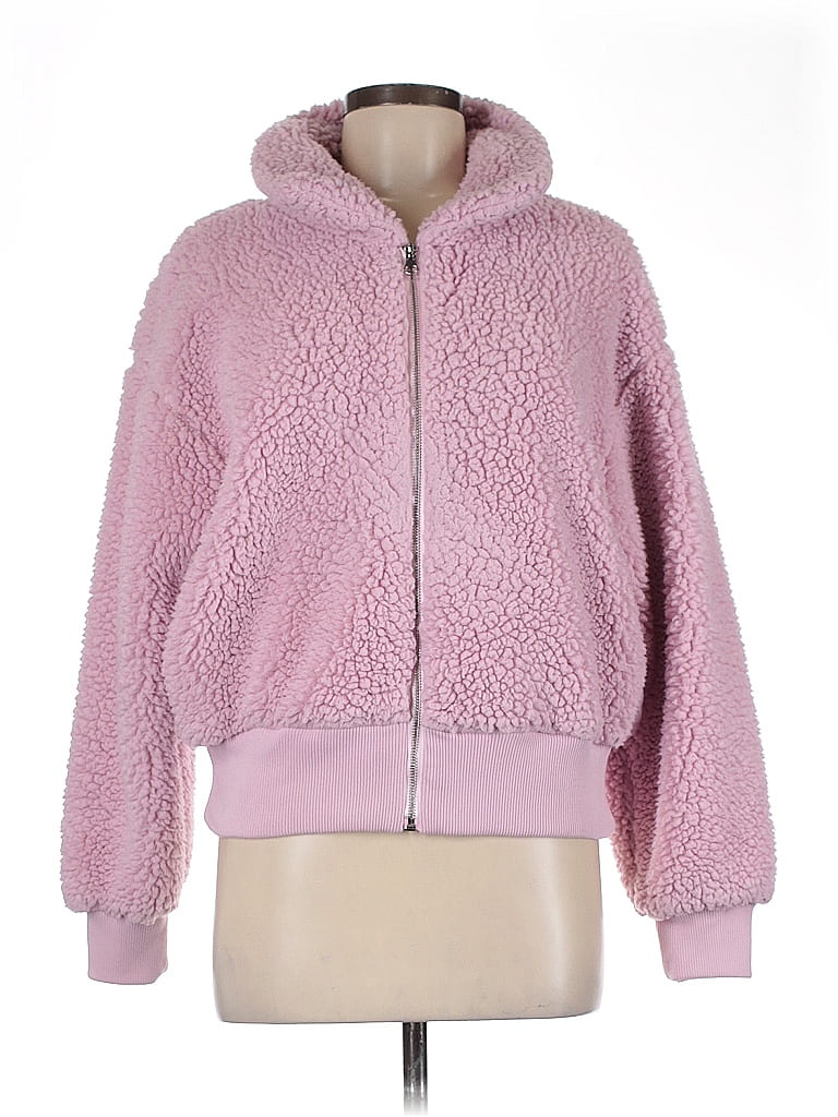 Victoria's Secret 100% Recycled Polyester Pink Faux Fur Jacket Size M - 67% off | ThredUp