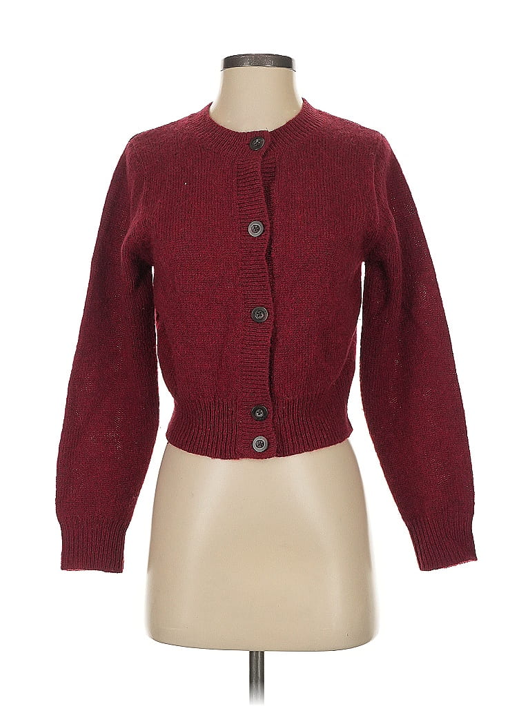Gap 100% Wool Burgundy Wool Cardigan Size XS - 68% off | ThredUp