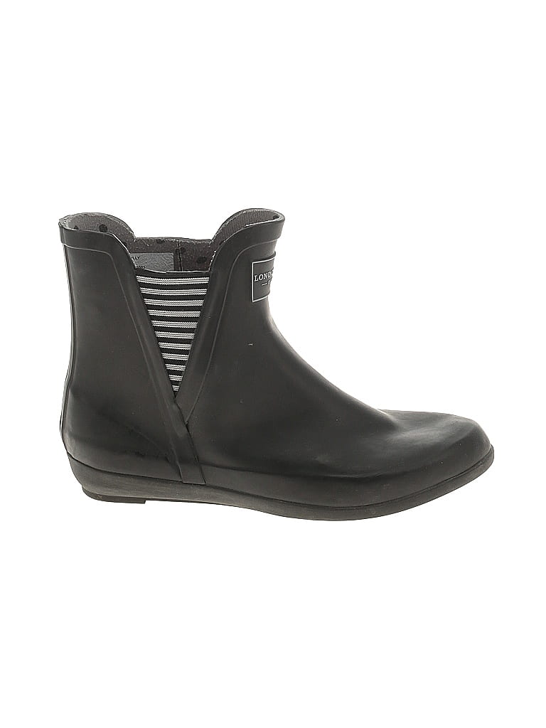 London Fog Black Rain Boots Size 8 - 69% off | ThredUp