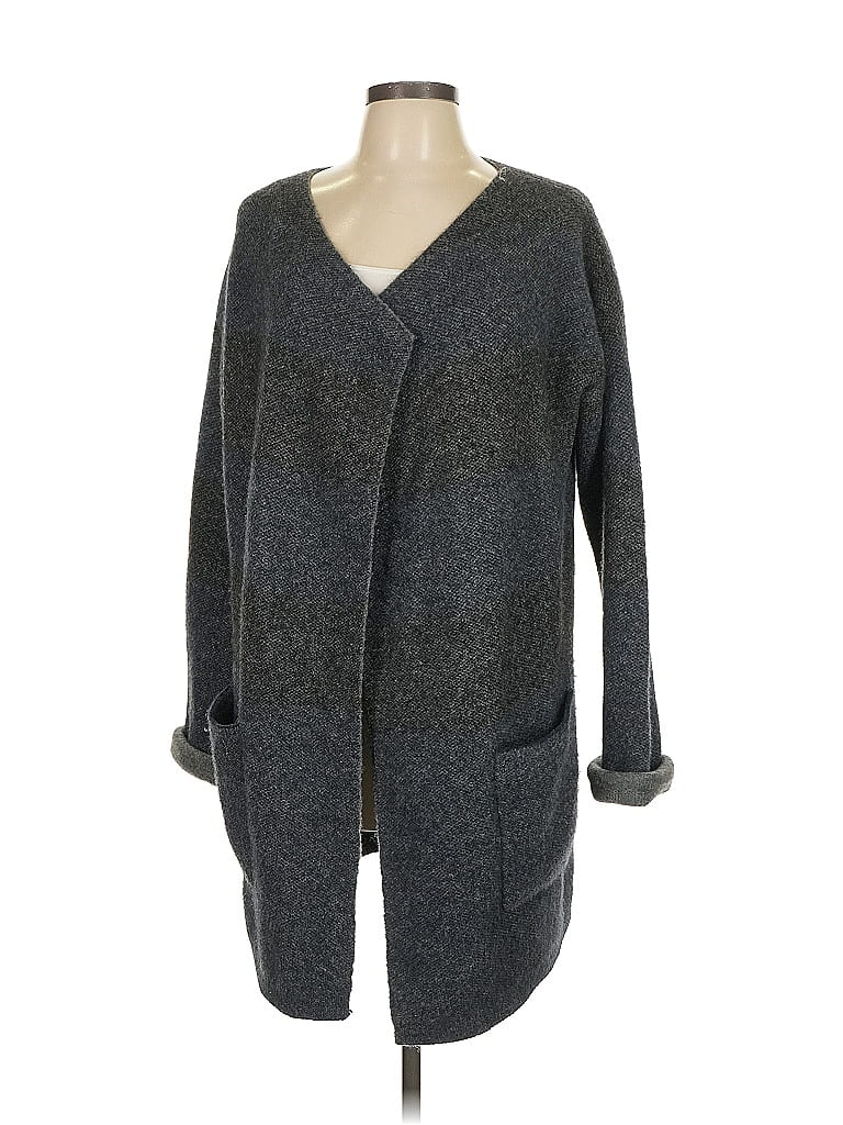 Max Studio Gray Wool Cardigan Size L - 75% off | ThredUp