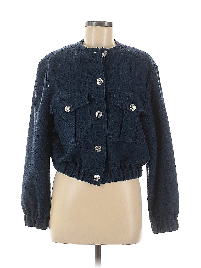 Maje Blue Bimarine Tweed Jacket Size EU (FR) 38 / US 6 - 79% off | ThredUp