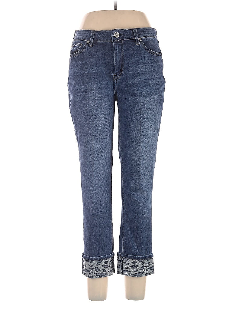 New Directions Paisley Blue Jeans Size 12 - 67% off | ThredUp
