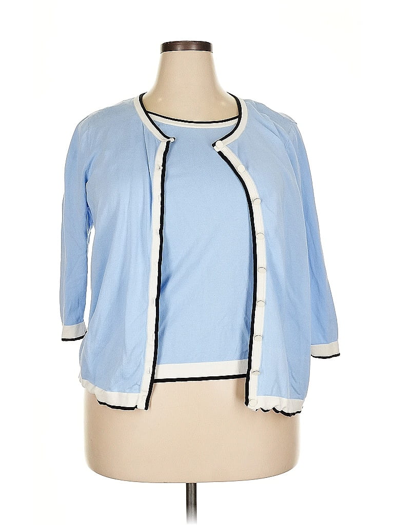 Talbots Blue Cardigan Size 2X - 73% off | ThredUp