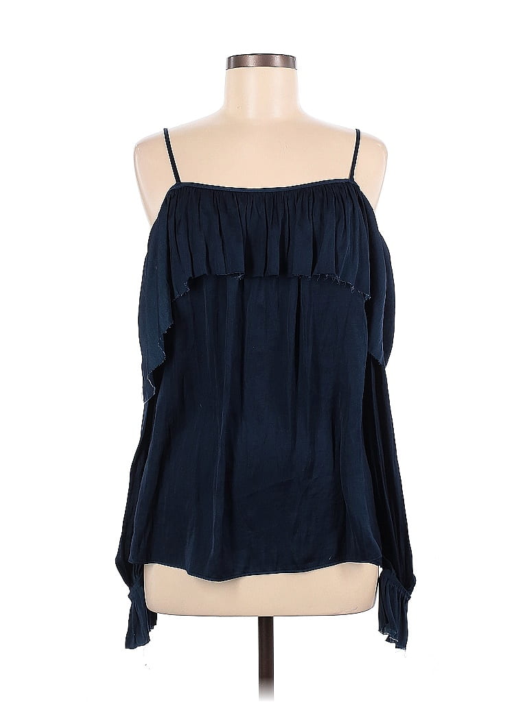 Elan 100% Polyester Blue Sleeveless Blouse Size M - 68% off | ThredUp