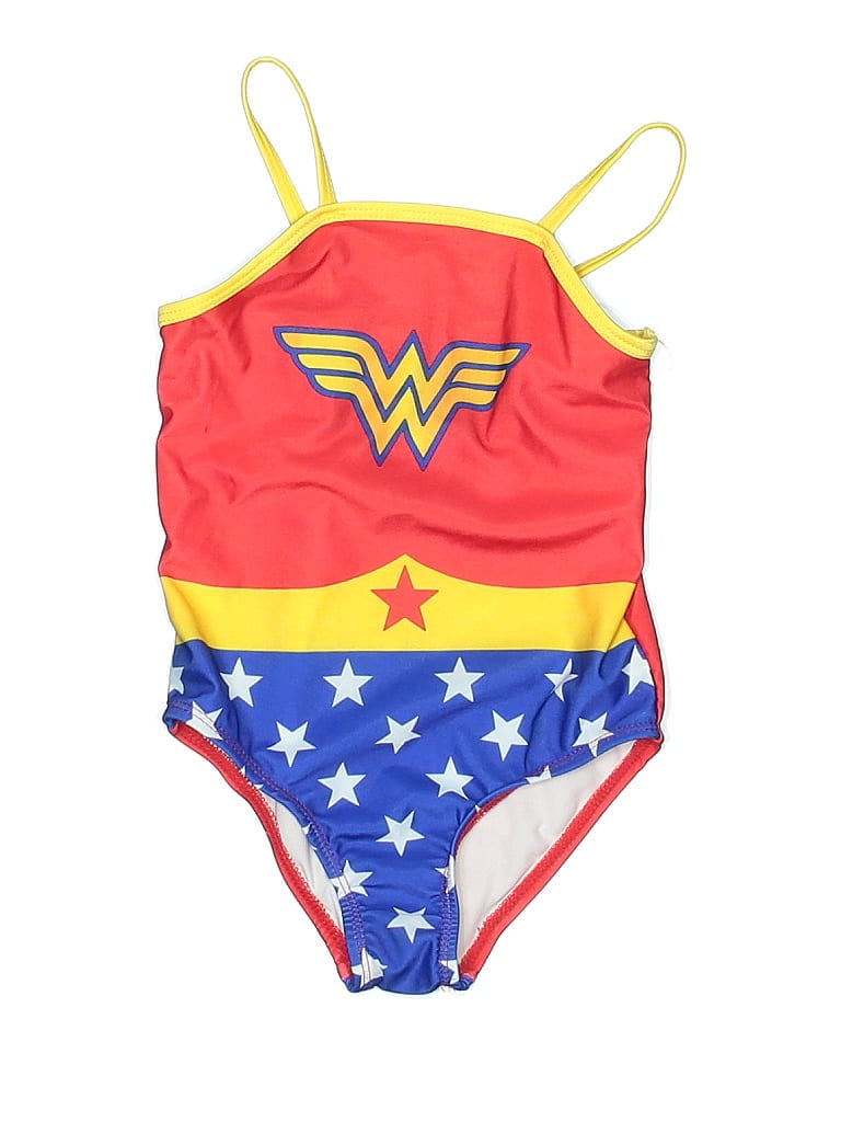 Wonder Woman Stars Red One Piece Swimsuit Size 3T - 7% off | ThredUp