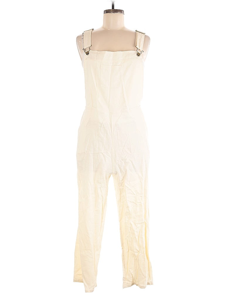 Subtle Luxury Ivory Overalls Size M - 65% off | ThredUp