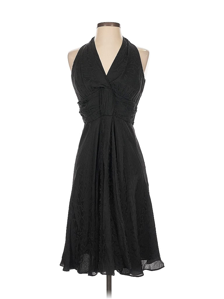 Juliana Collezione 100% Silk Black Cocktail Dress Size 4 - 80% off ...