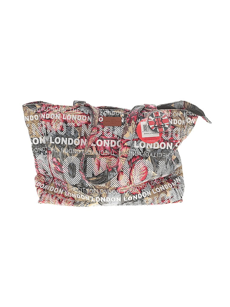 Robin Ruth Print Silver Red Tote One size - 45% off | ThredUp