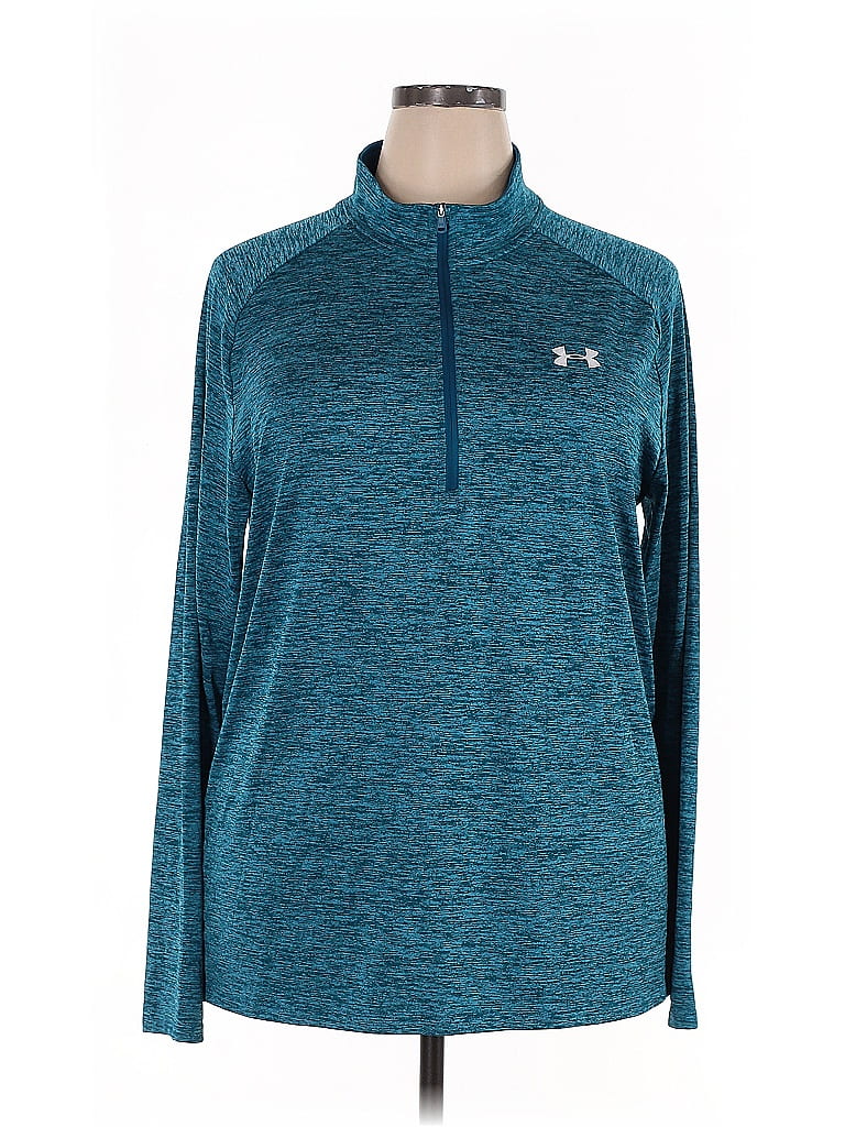 Under Armour 100% Polyester Teal Blue Track Jacket Size XXL - 54% off ...