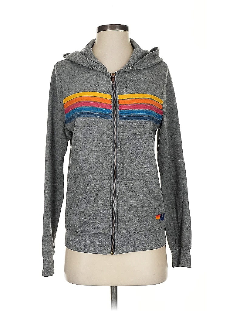 Aviator Nation Gray Zip Up Hoodie Size S - 41% off | ThredUp