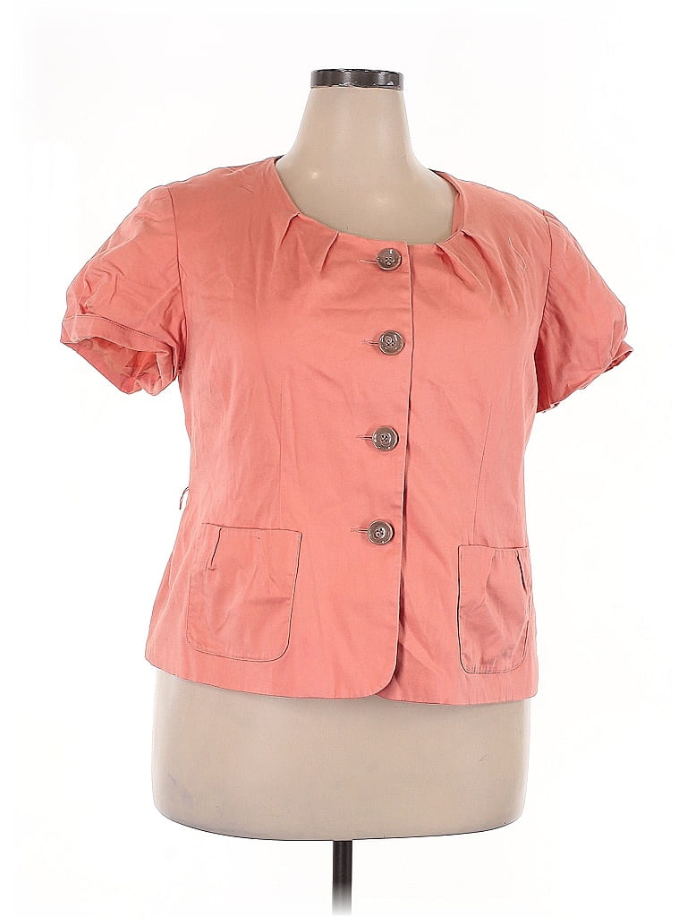 Isabella Pink Short Sleeve Blouse Size 18 - 55% off | ThredUp
