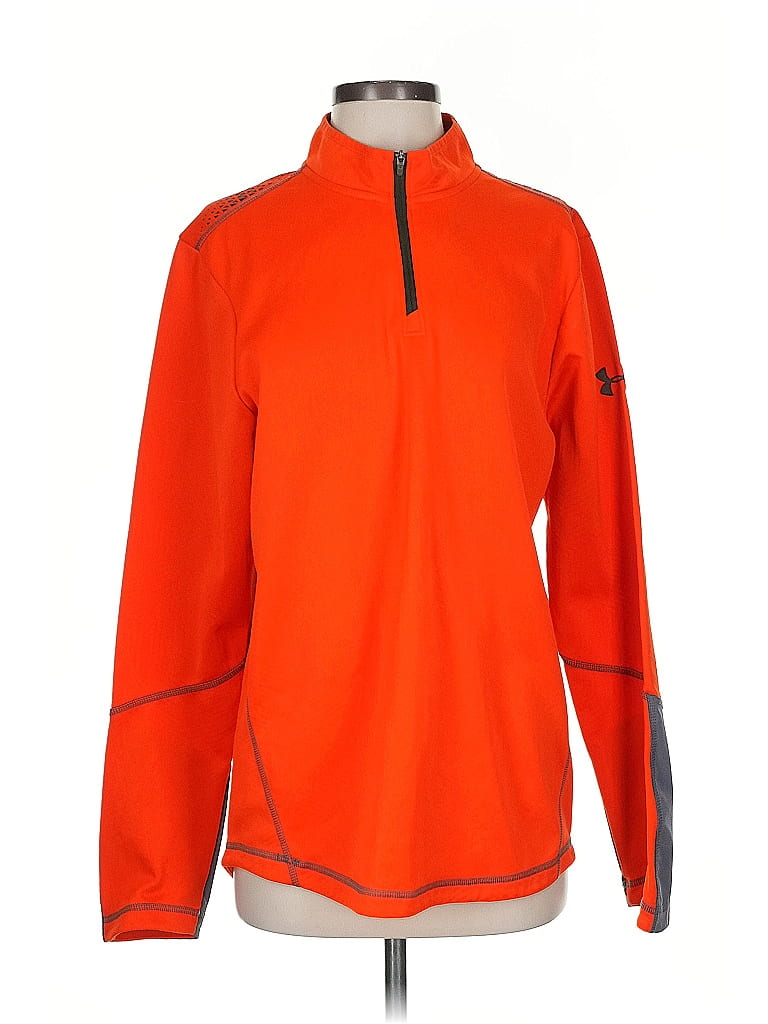 Under Armour 100% Polyester Orange Track Jacket Size S - 40% off | ThredUp