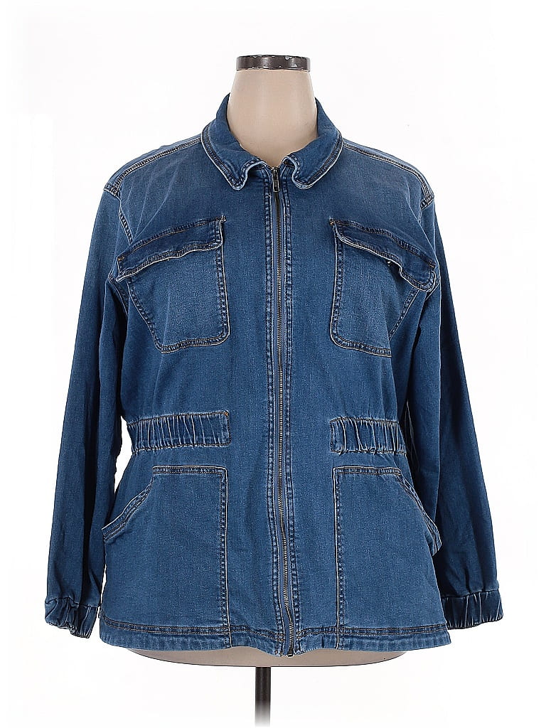 Knox Rose Blue Denim Jacket Size 2X - 25% off | ThredUp