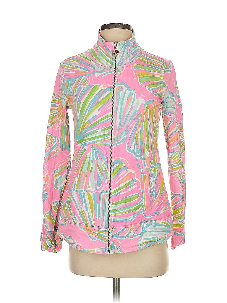 Lilly Pulitzer Print Pink Track Jacket Size S - 67% off | ThredUp