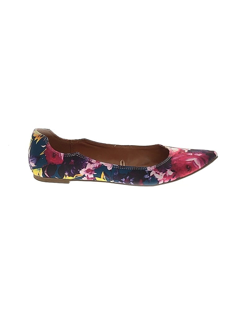 REPORT Floral Purple Pink Flats Size 8 1/2 - 69% off | ThredUp