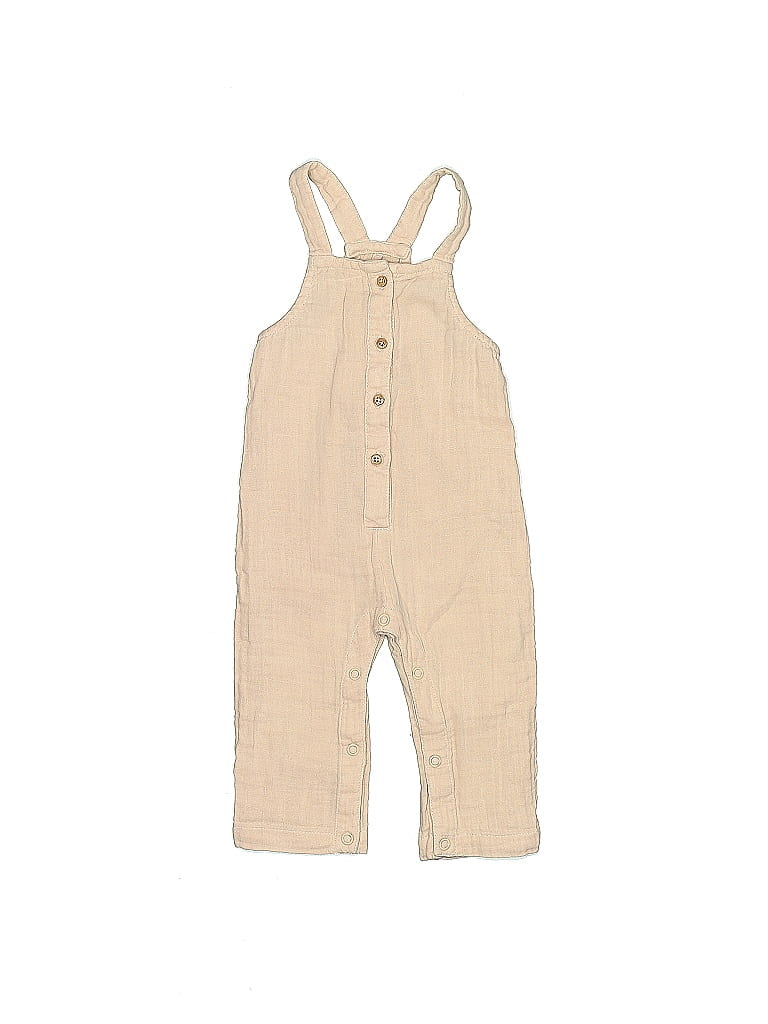 MNG Kids Tan Overalls Size 6-9 mo - 45% off | ThredUp