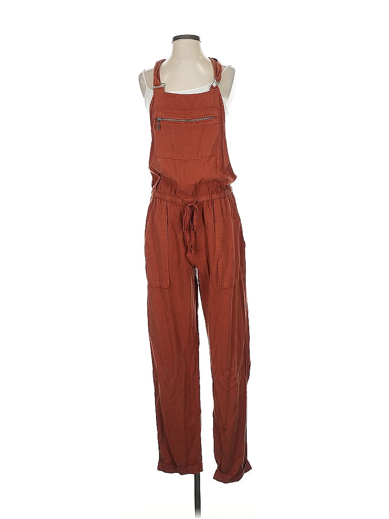 Lovestitch Orange Overalls Size S - 52% off | ThredUp