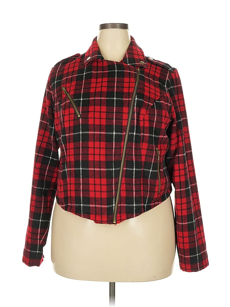 Torrid Plaid Red Jacket Size 2X - 60% off | ThredUp