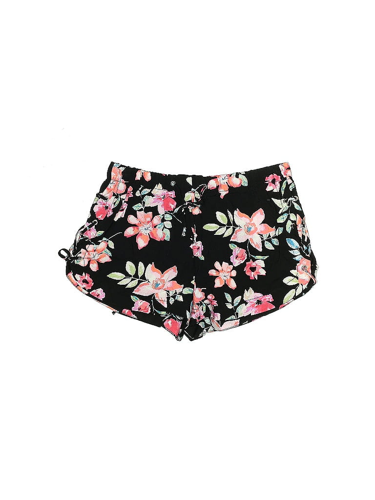 Derek Heart 100% Rayon Floral Black Shorts Size S - 12% off | ThredUp