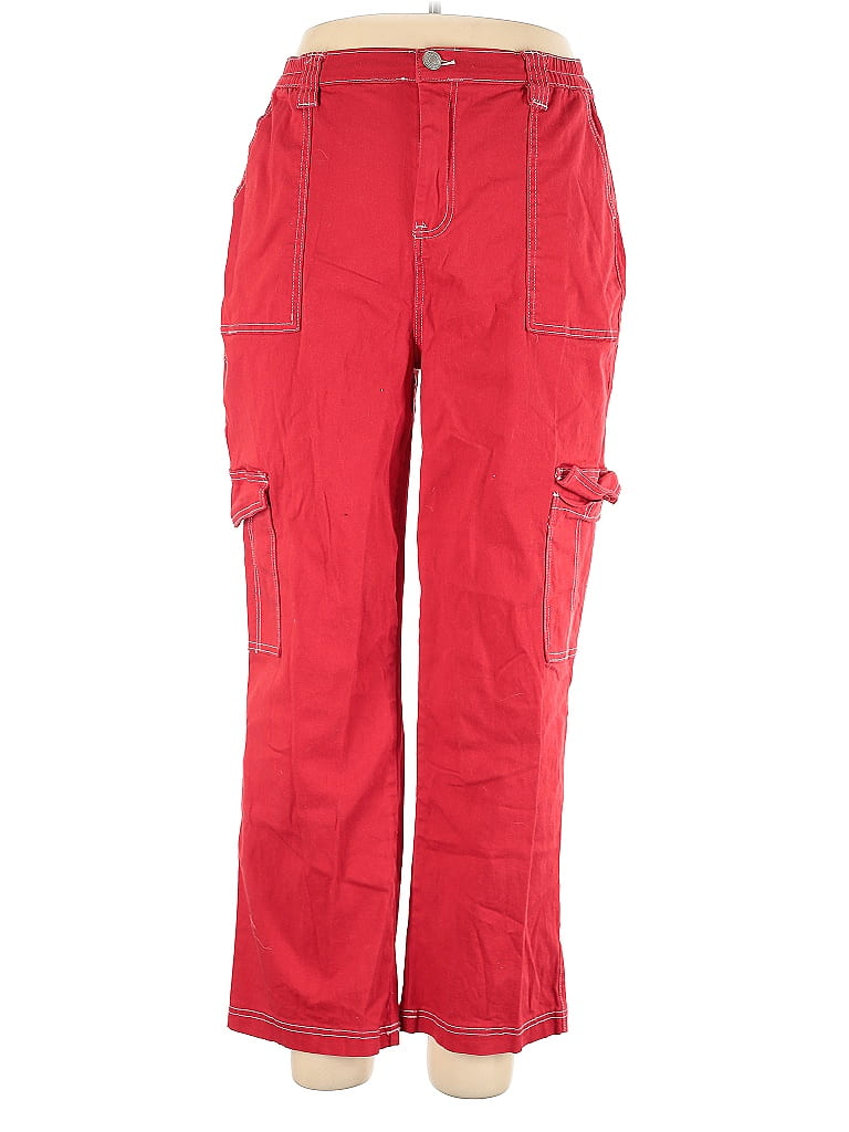 Almost Famous Red Cargo Pants Size 1X - 43% off | ThredUp